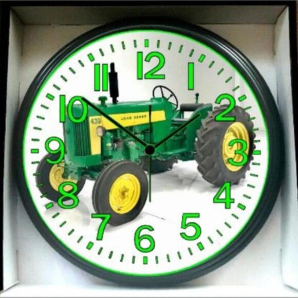 Wall Decor | John Deere Tractor Glow In The Dark Wall Clock New | Poshmark